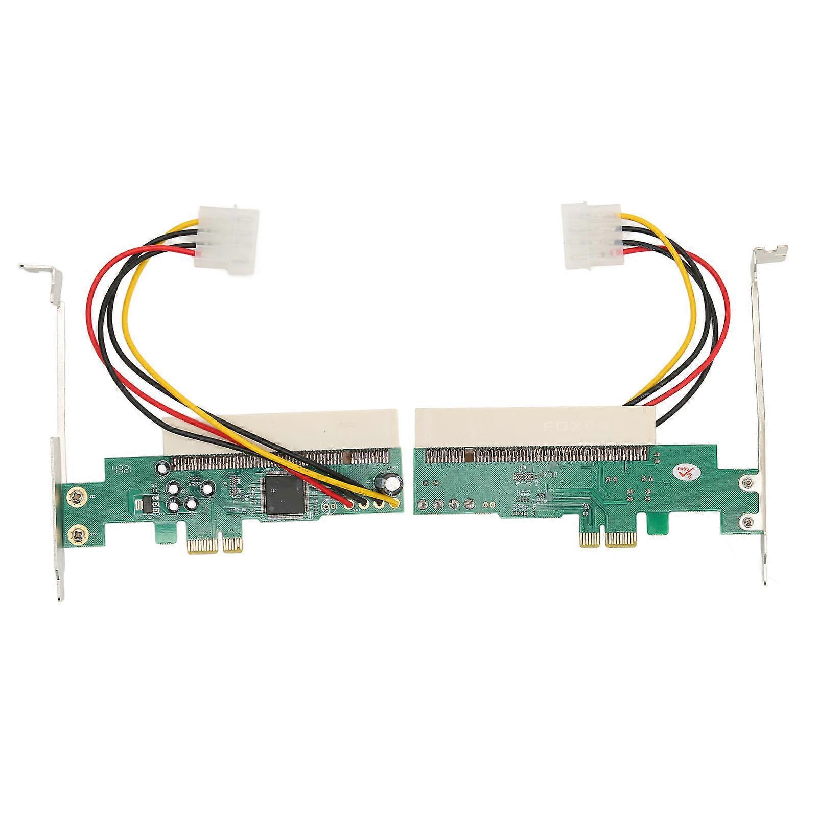 PCI Express to PCI Adapter Card 2.5Gbps Data Transfer 4 Pin Power ...