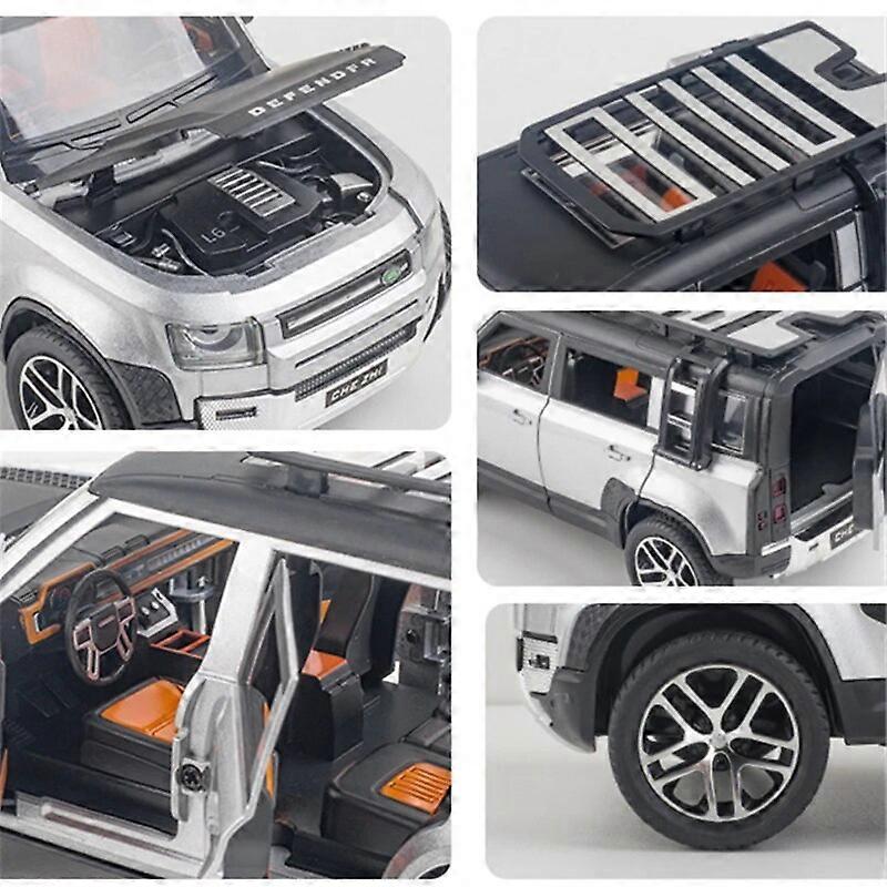 1/24 Range Rover Defender SUV Alloy Car Model Diecast & Toy Metal Off ...