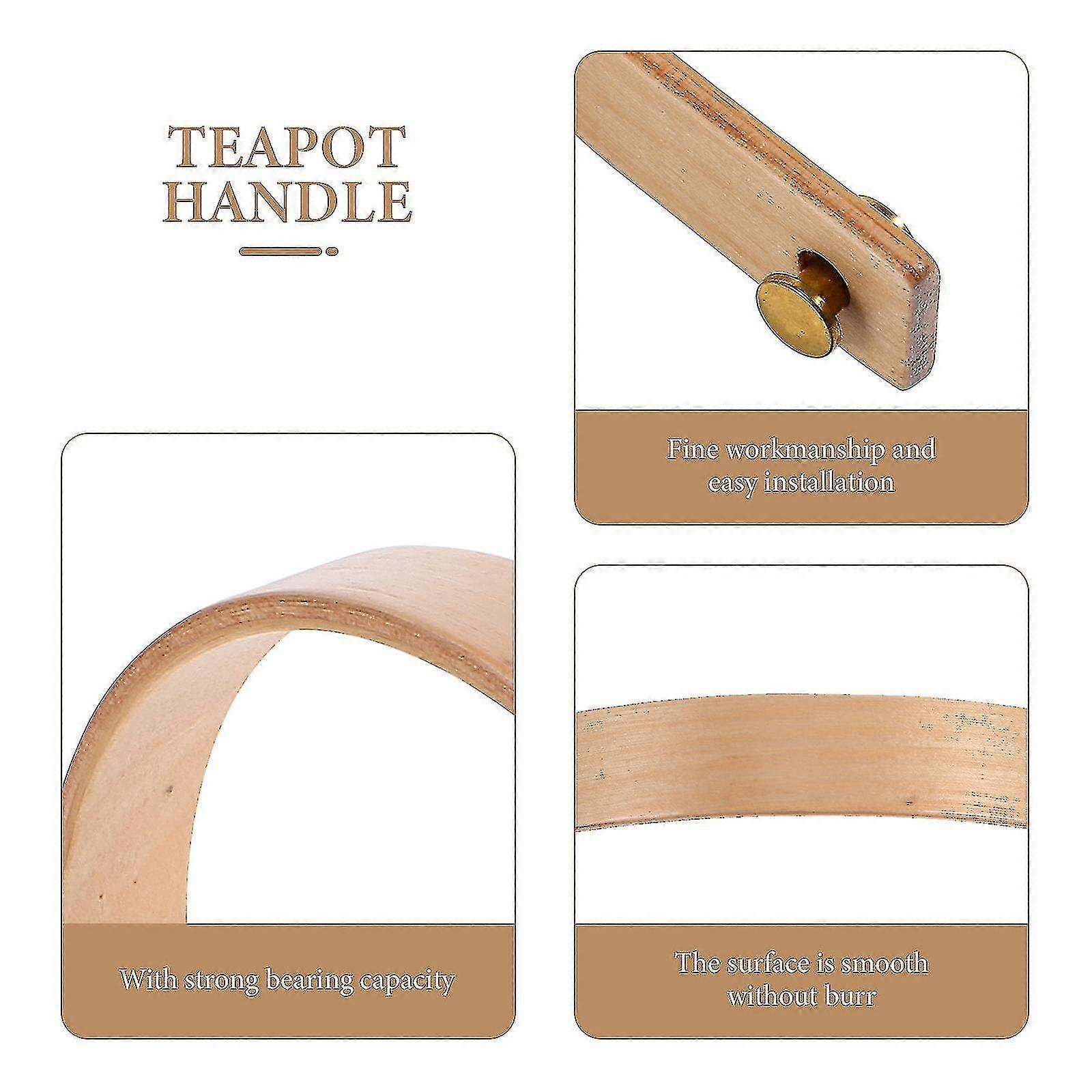 2 Sets Stainless Steel Teapot Replaceable Kettle Handle Steel Tea Pot ...