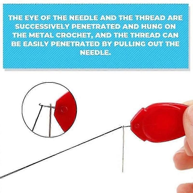 10 Pieces Creative Needle Threaders Small Mini Hand Sewing Thumb Needle ...
