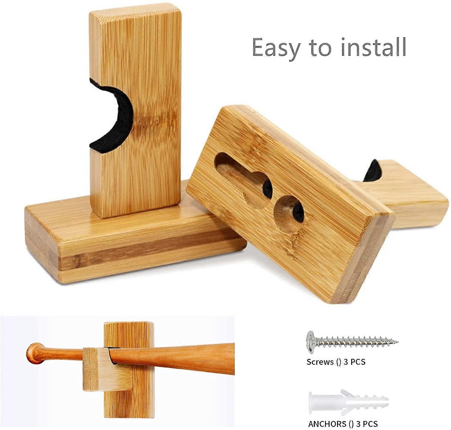 Baseball Bat Display Wall Mount, Softball Bat Rack for Horizontal ...