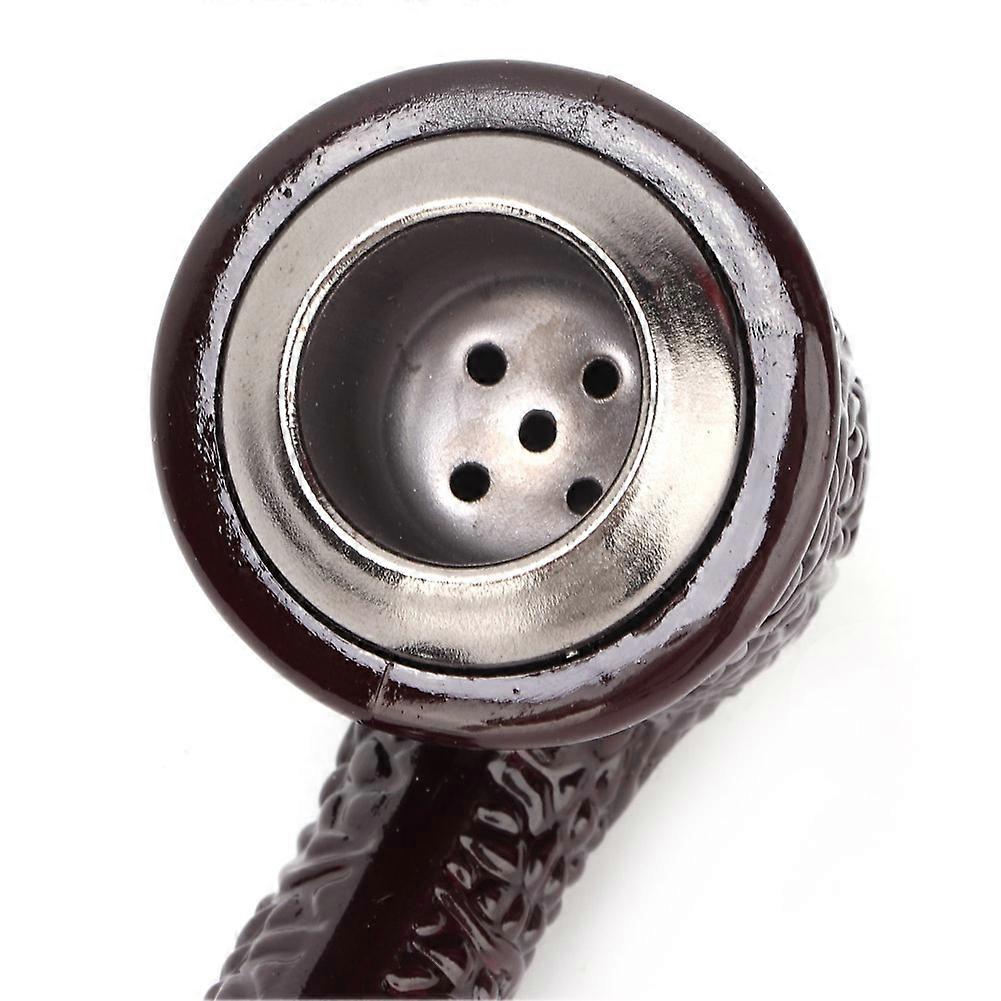 Classic Bent Cigarette Tobacco Pipe Delicate Resin Smoking Pipe Gift ...