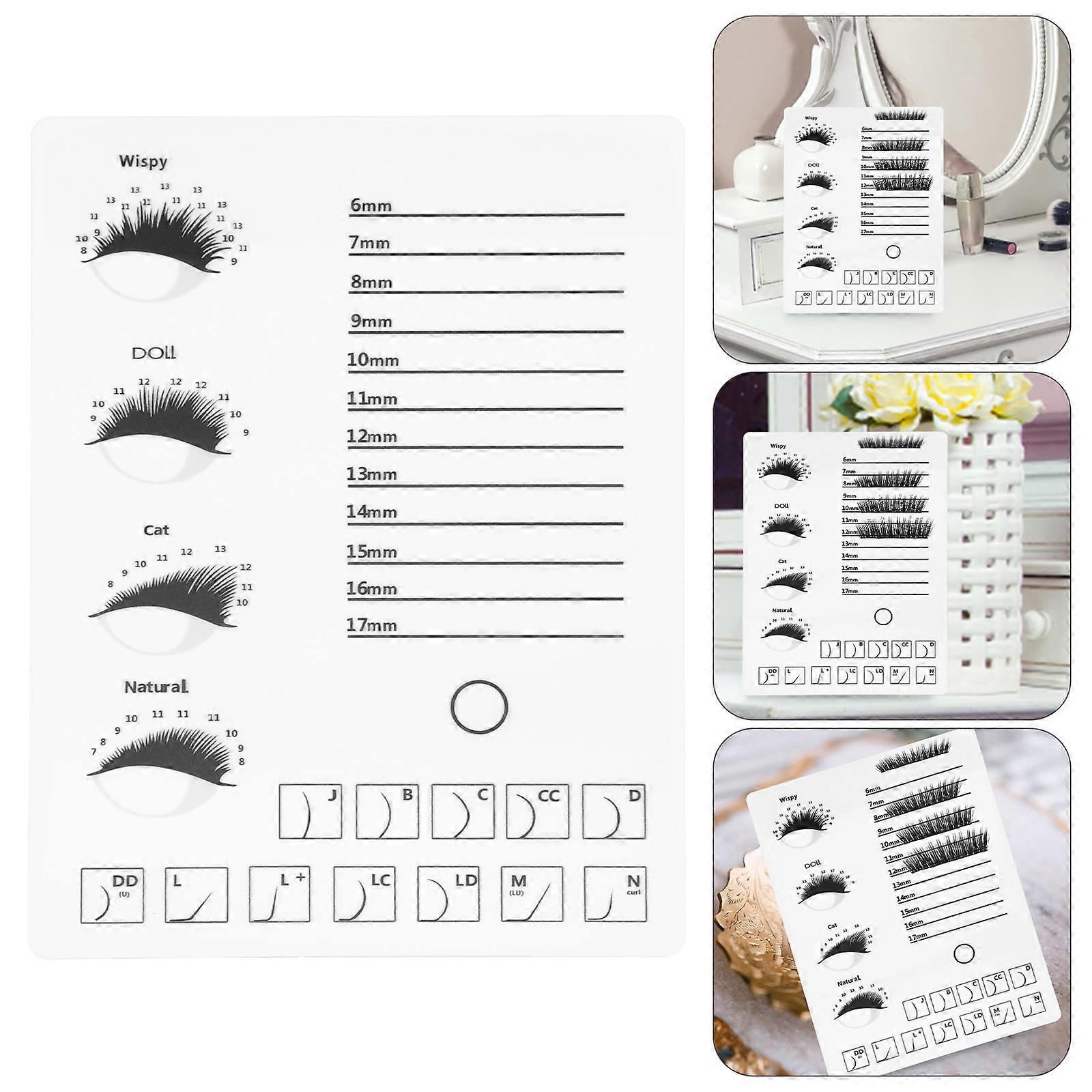 Mascara Tool Lash Display Board Eyelash Storage Tray Eyelash Extension Holder Acrylic Lash ...