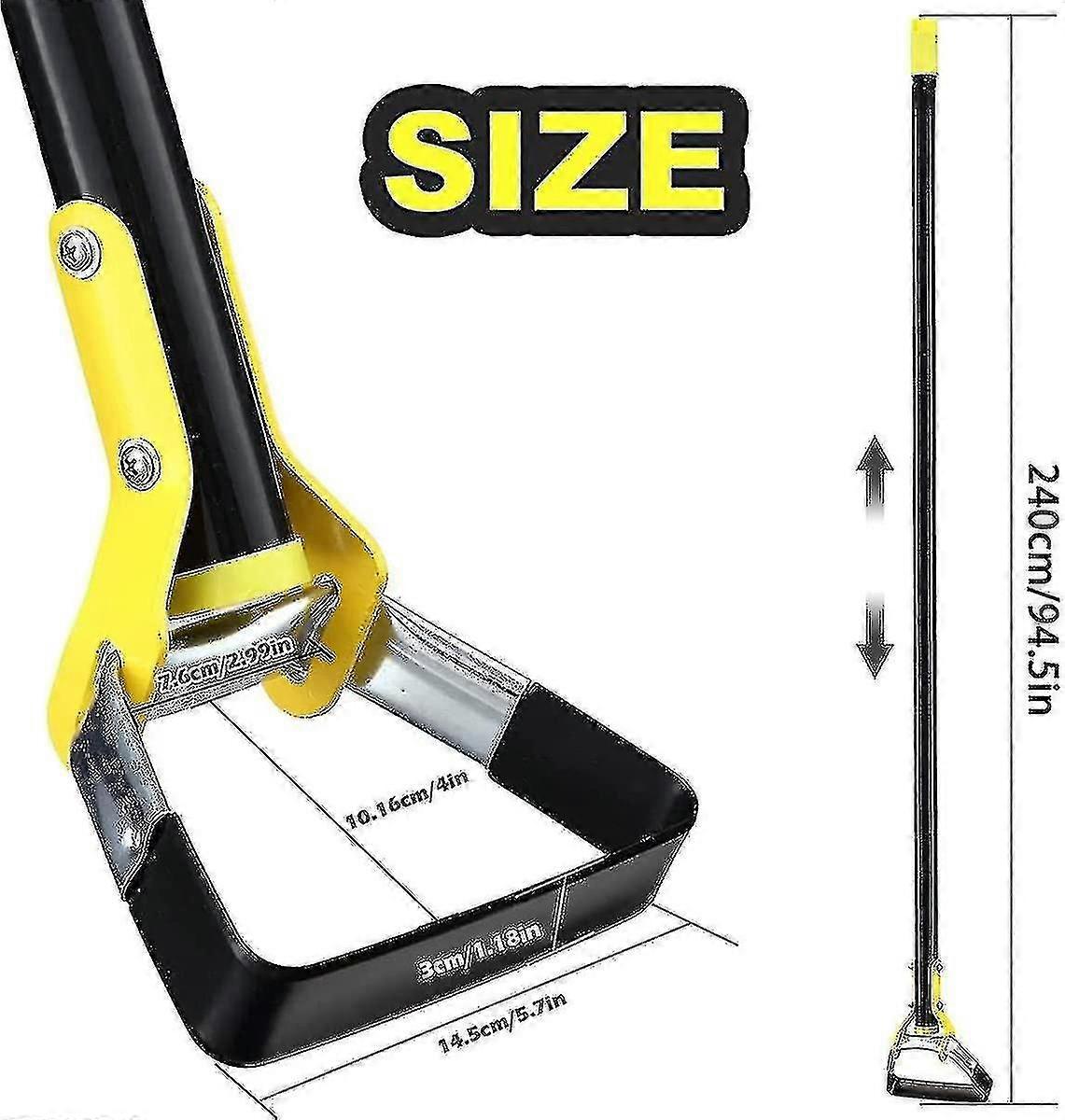 Garden Hoe Tool Stainless Steel Sharp Stirrup Loop Hoe Ergonomic Long ...