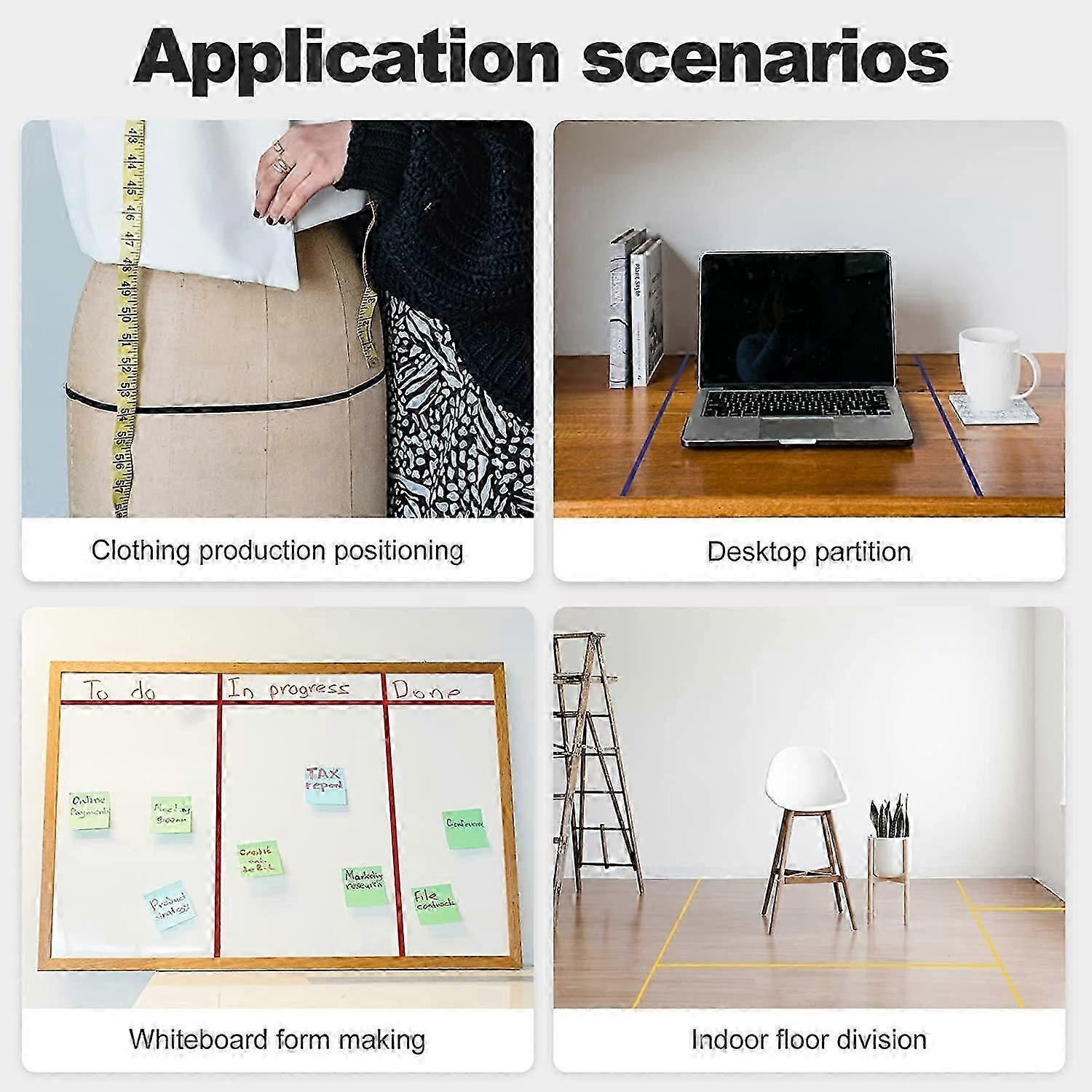 5 Rolls 3mm Diagram Graph Self Adhesive Whiteboard Marking Grid Tape ...