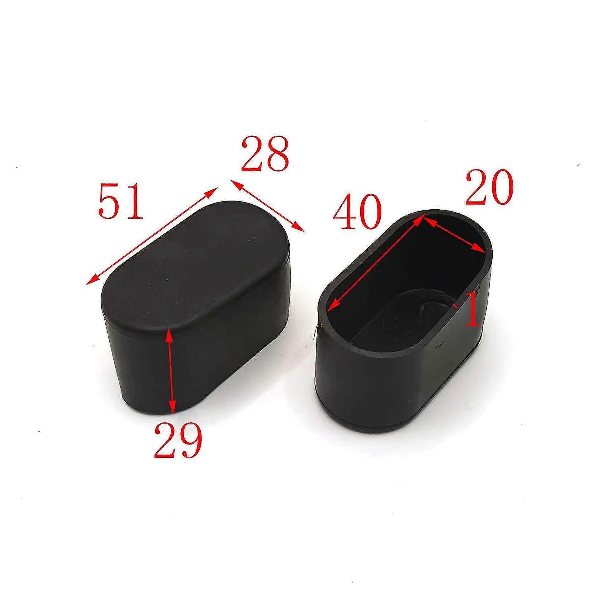20 Pieces PVC Chair Leg Caps, Non-Slip Oval Chair Feet Caps, Noise ...
