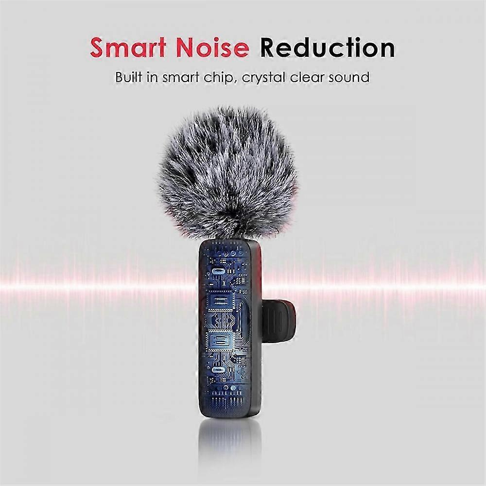 3 in 1 Wireless Lavalier Microphones Compatible with IPhone, Android ...