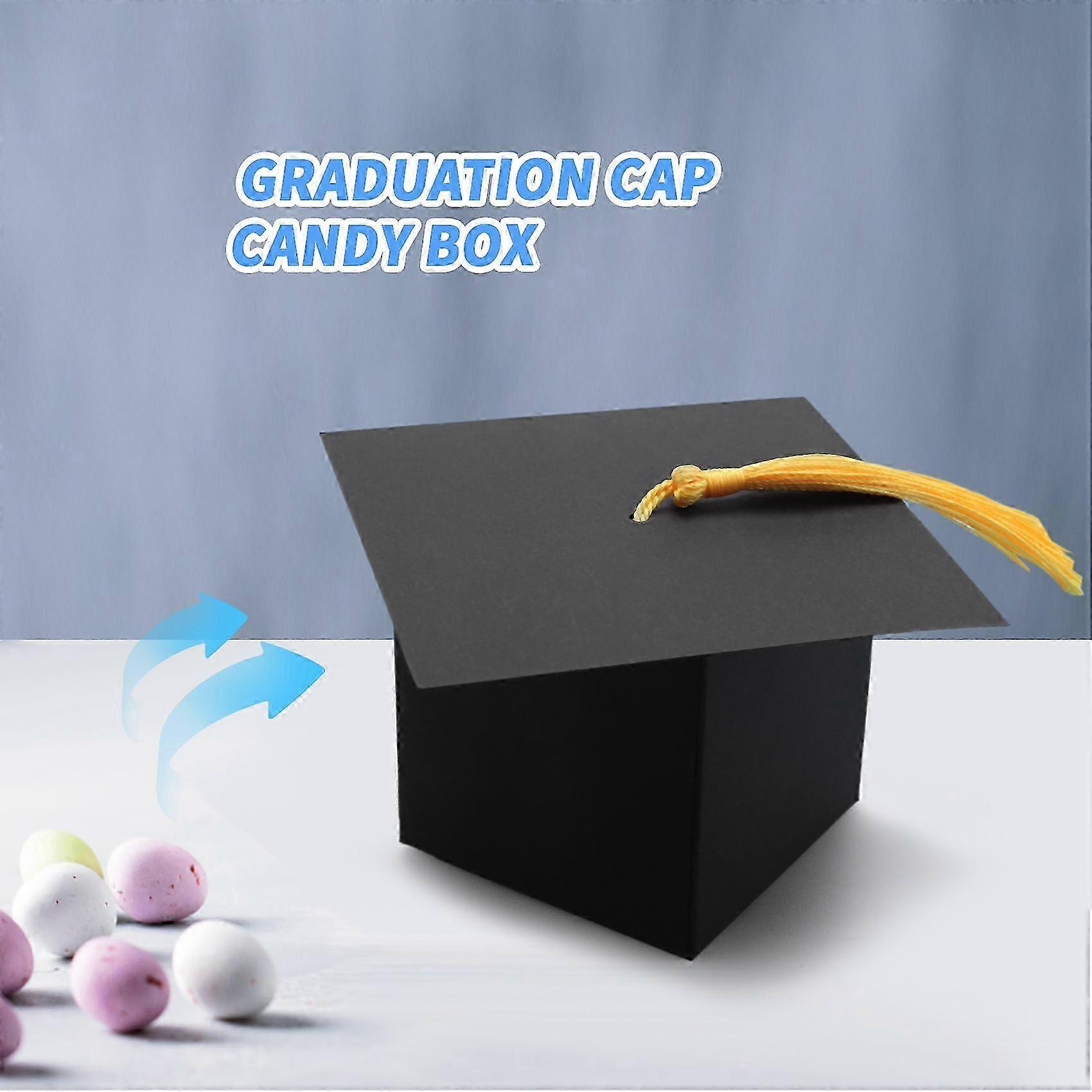 Graduation Decorations 50PCS Graduation Candy Box DIY Grad Cap Box for ...