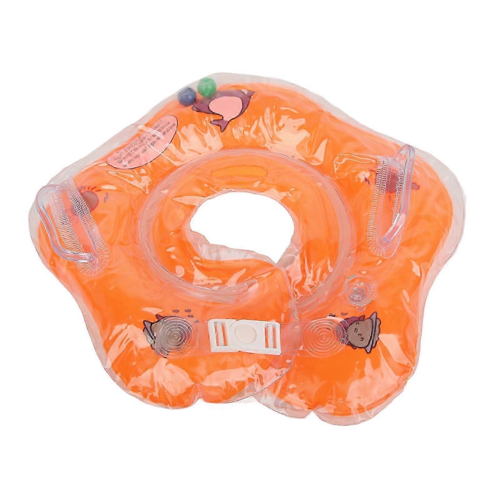 2025 Infant Neck Float Double Air Nozzle PVC 39x9cm Orange Ring | Fruugo UK