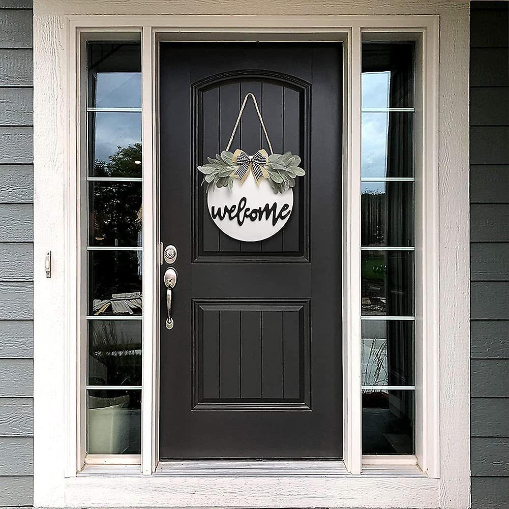 Welcome Garland Sign For Front Door Decoration, Farmhouse Door Garland ...