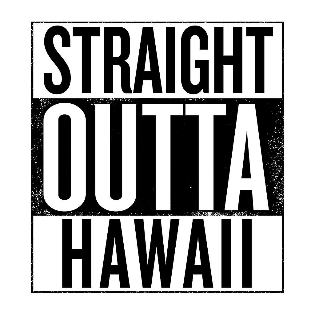 Black Text Straight Outta Hawaii US States Men's Hooded Sweatshirt ...