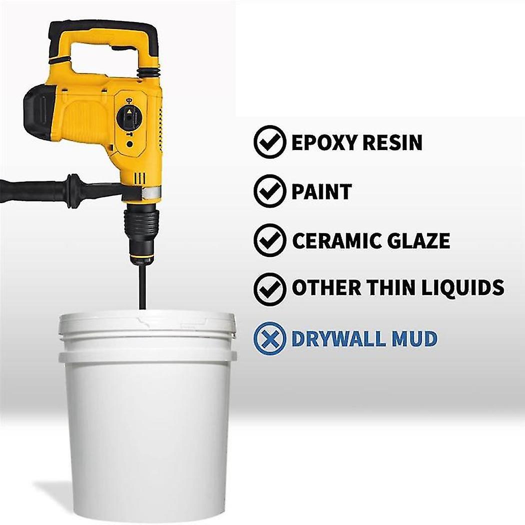 Resin Mixer Epoxy Mixer And Paint Mixer Drill Attachment For 1-gallon ...