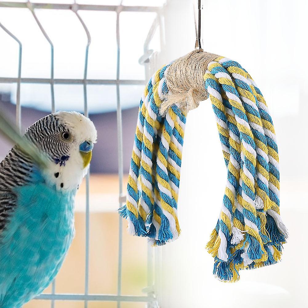 Parrot Chewing Toys Hanging Cotton Rope for Bird Play | Fruugo UK