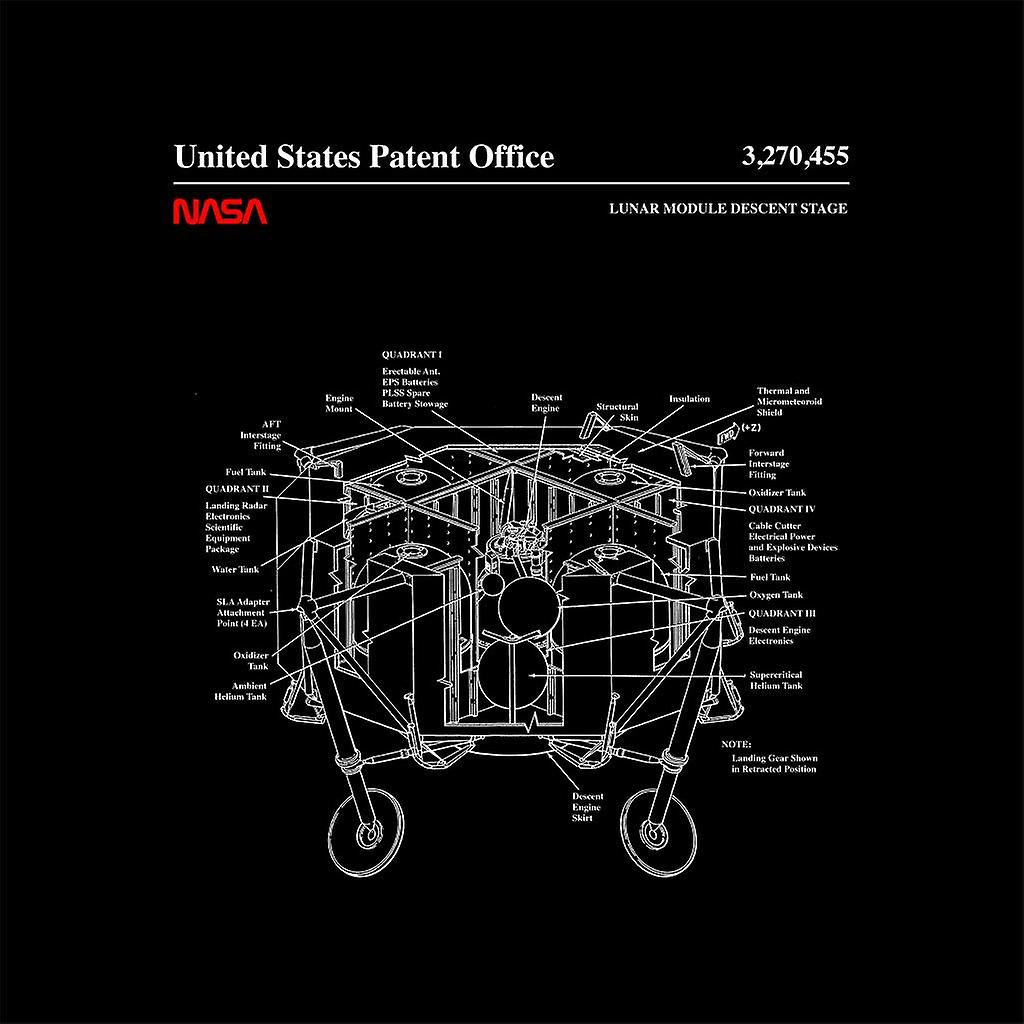 NASA Lunar Module Descent Stage Blueprint A4 Print | Fruugo UK