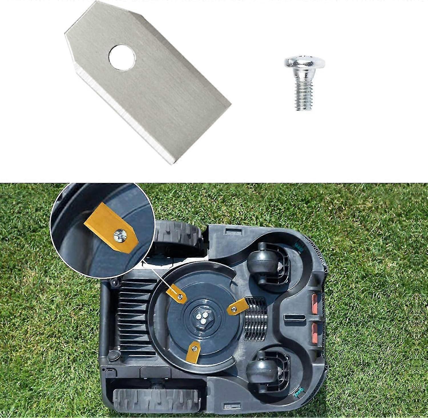 (30Pack Blade Kit with Screws) Replacement Robotic Lawn Mower Cutting ...