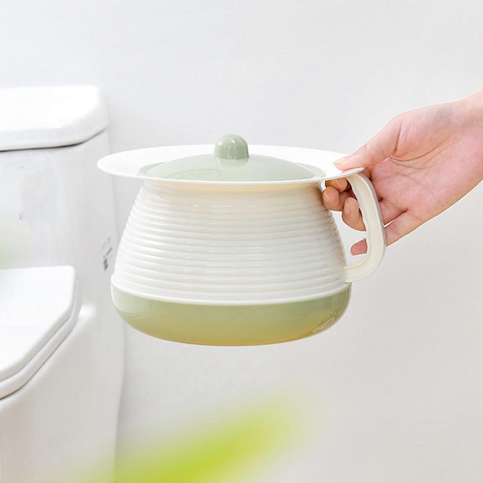 Plastic Child Potty with Handle and Lid Portable Handheld Spittoon ...