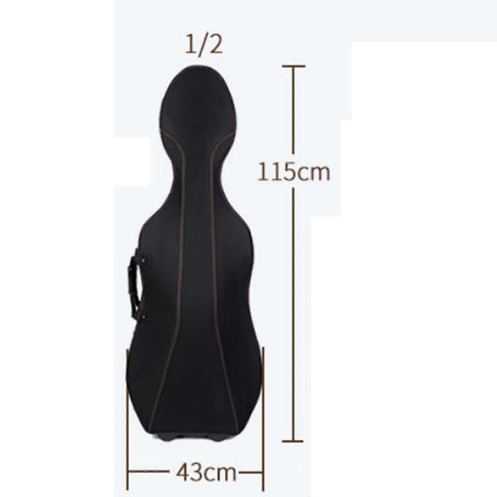 Cello Travel Case and Wheels Portable for Beginner Enthusiasts Violin ...