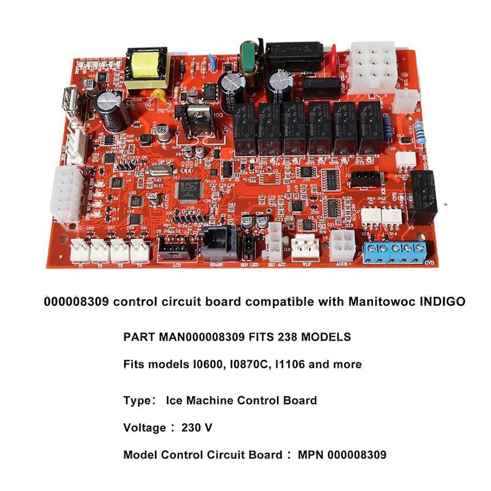 000008309 for Manitowoc Ice Indigo Ice Circuit Board Control Board ...