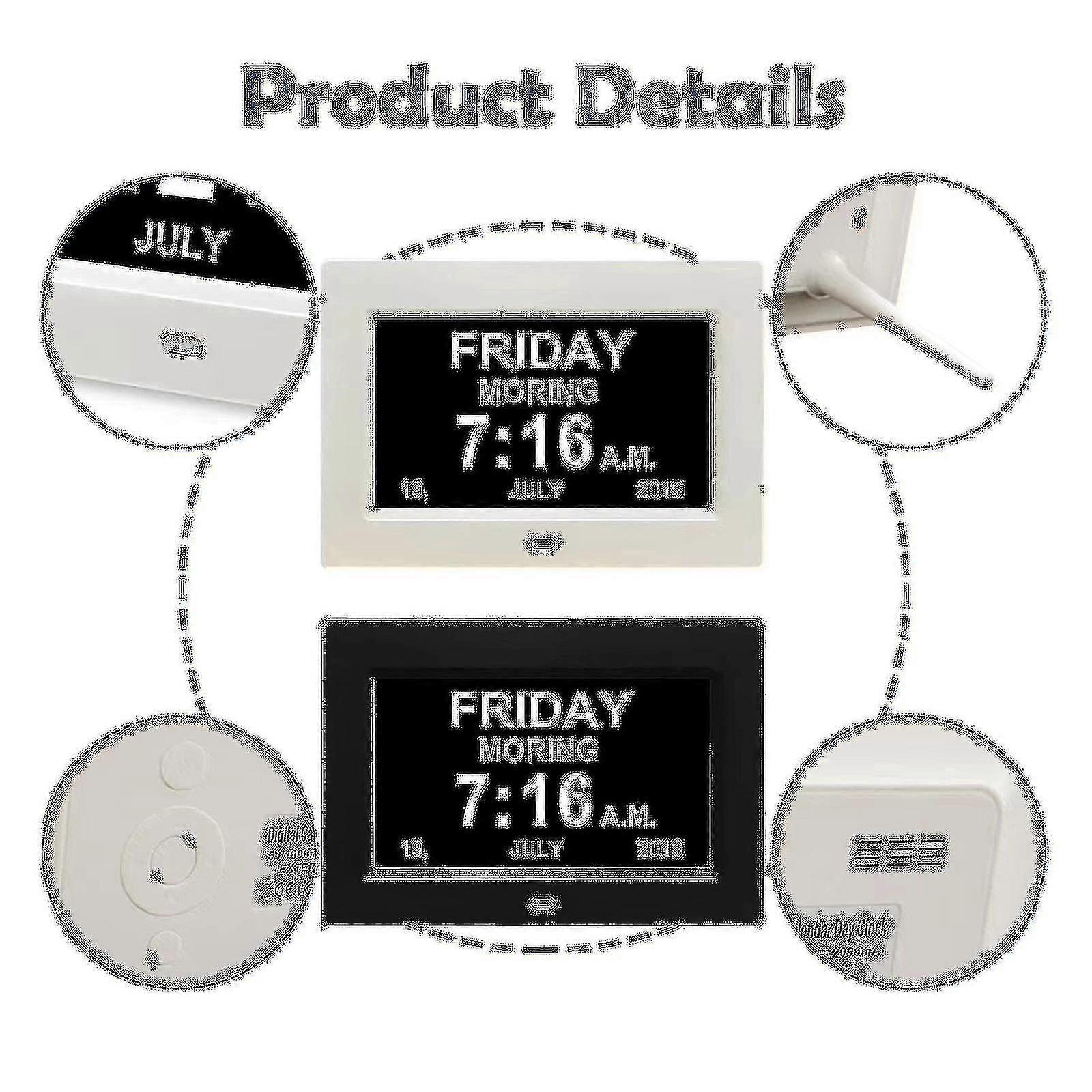 Digital Dementia Clock Clock Day Clock Display Clear Unabbreviated And ...