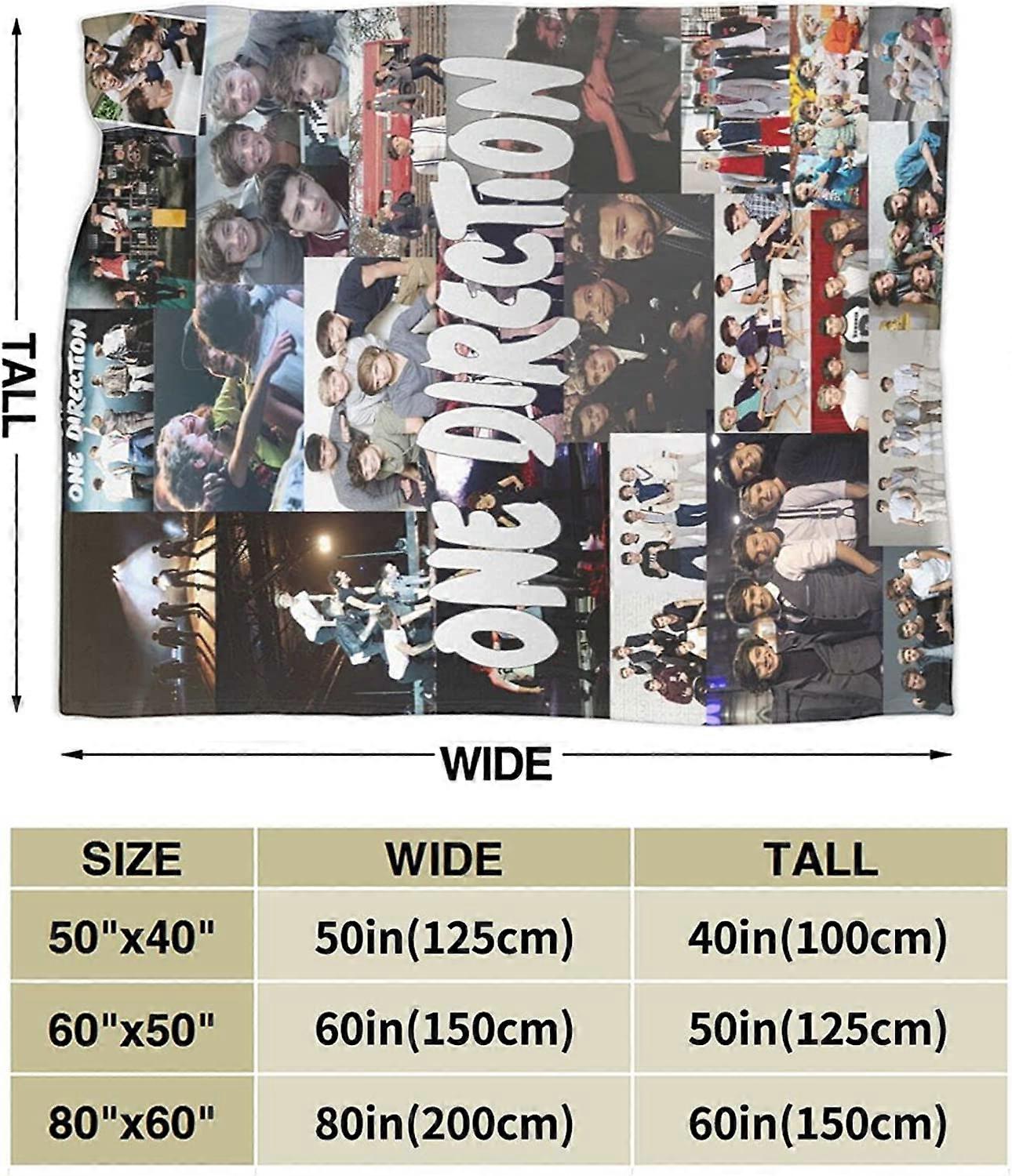 1D One-Direction Blanket Micro Fleece Throw Blanket Soft Cozy Blankets ...