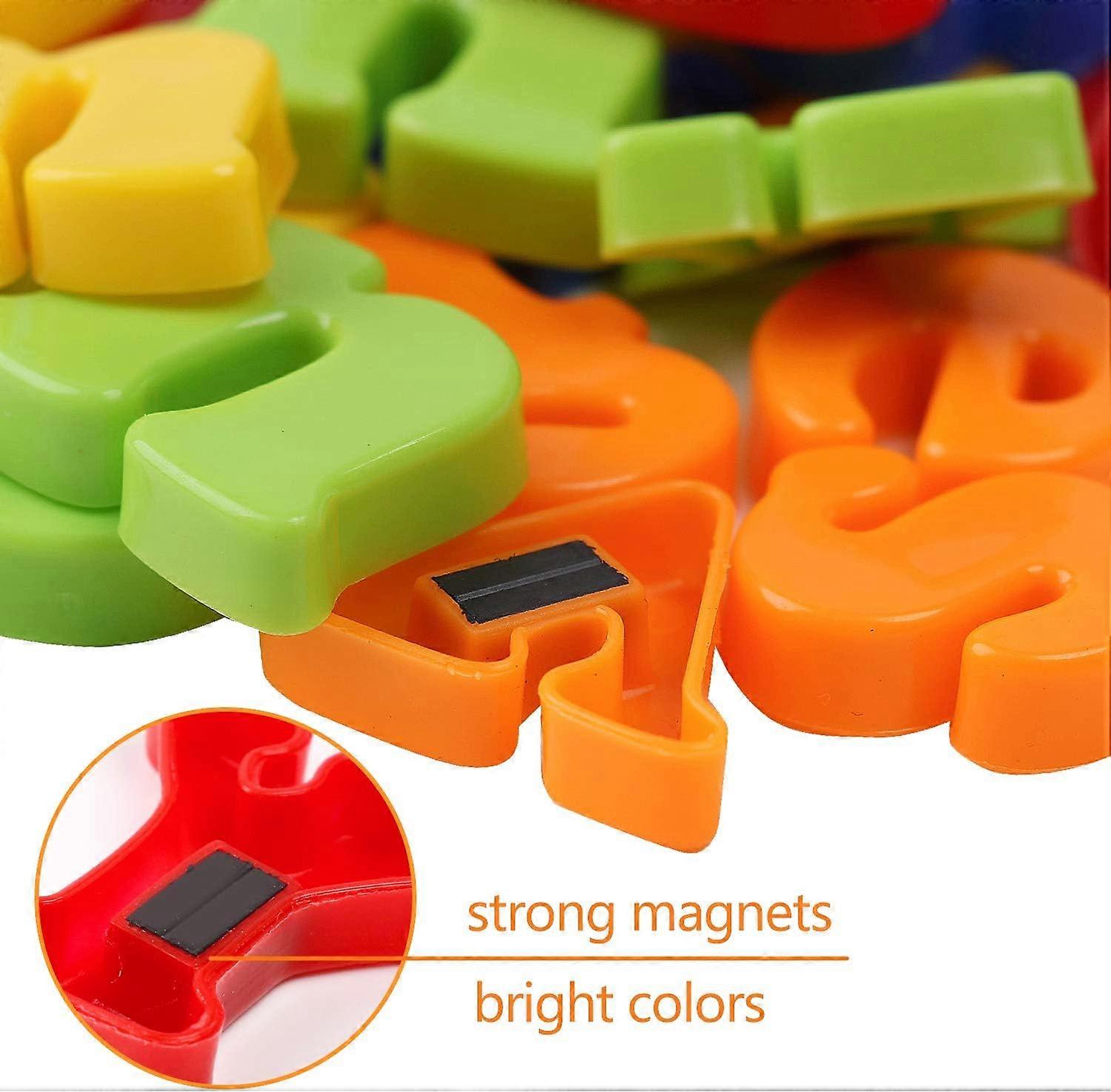Magnetic Letters Numbers Alphabet ABC 123 Fridge Magnets Plastic ...