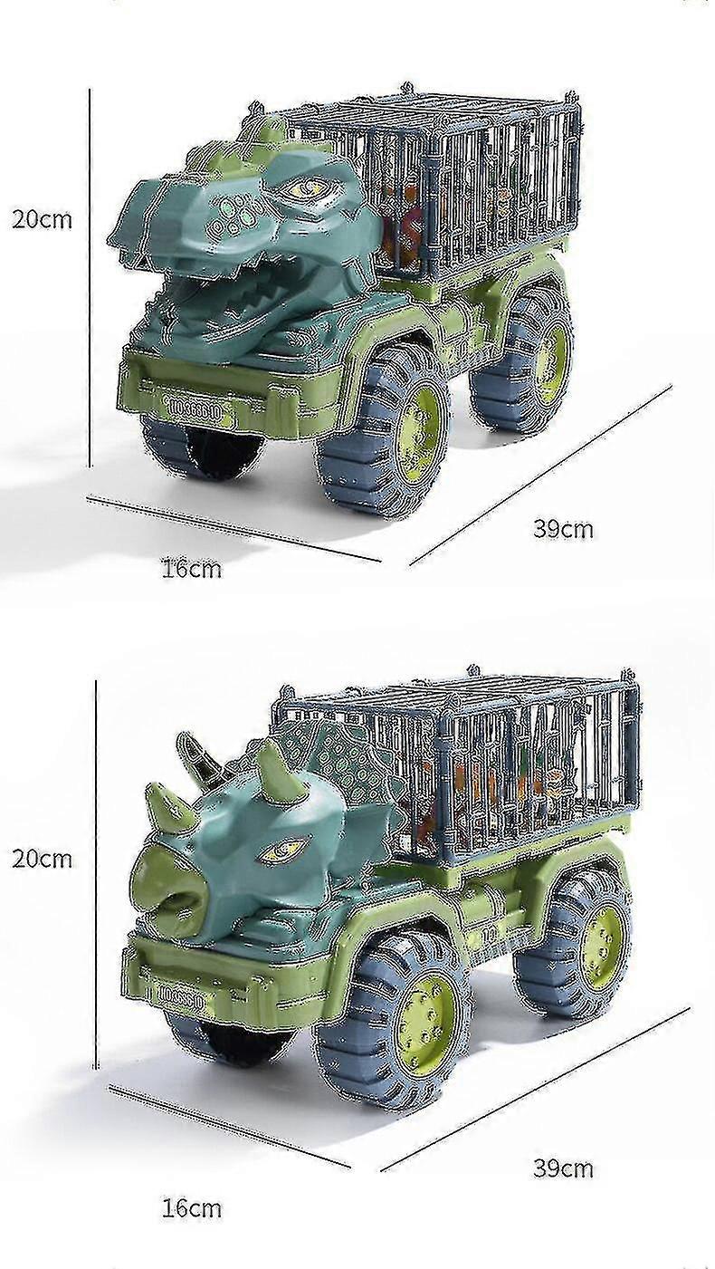 Children's Dinosaur Toy Car Large Engineering Trucks Construction ...