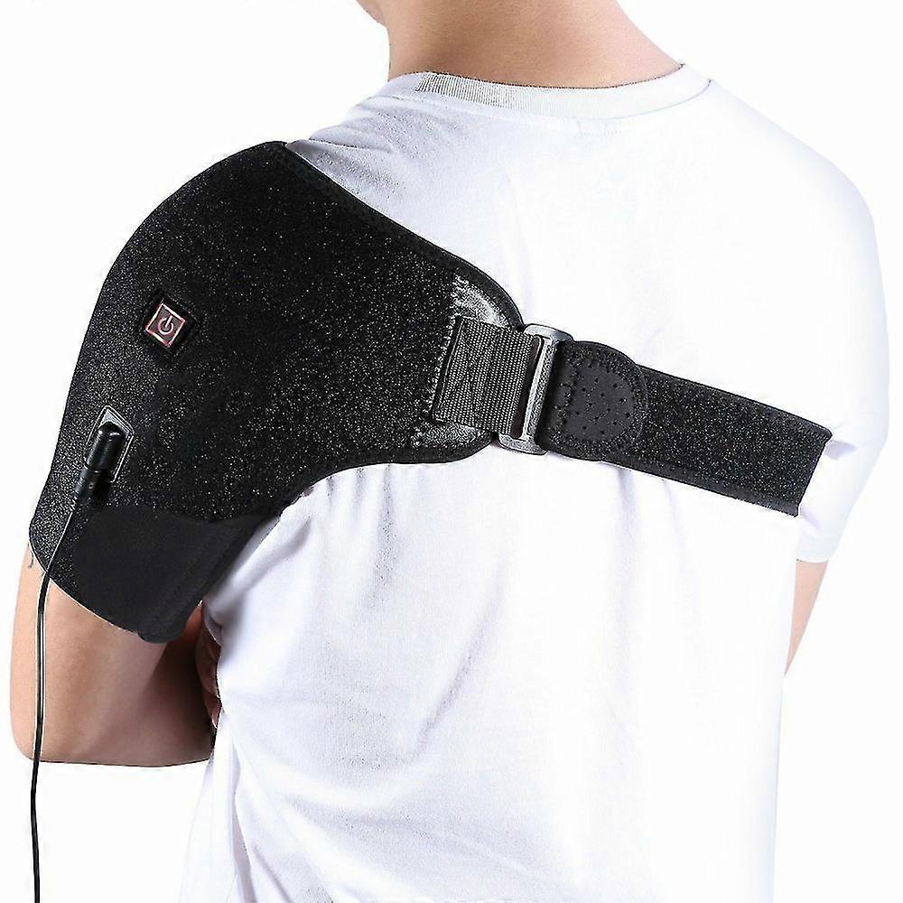 Heated Shoulder Wrap, 3 Heat Settings, Heating Pad Support Brace For ...