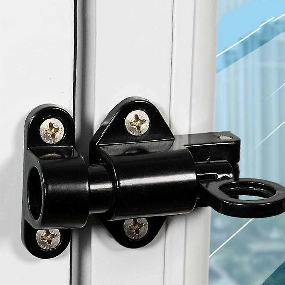 4 Pieces Bounce Door Latch, Automatic Aluminum Door Latch, Small Black ...