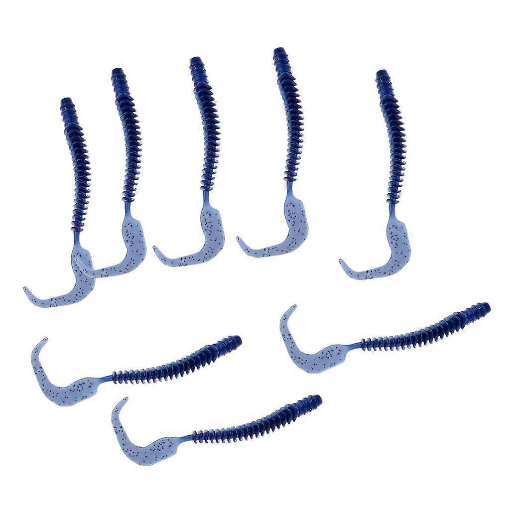 Fishing Lures Soft Lures Minnow Worms Baits 10 Cm Larvae - Blue | Fruugo SE