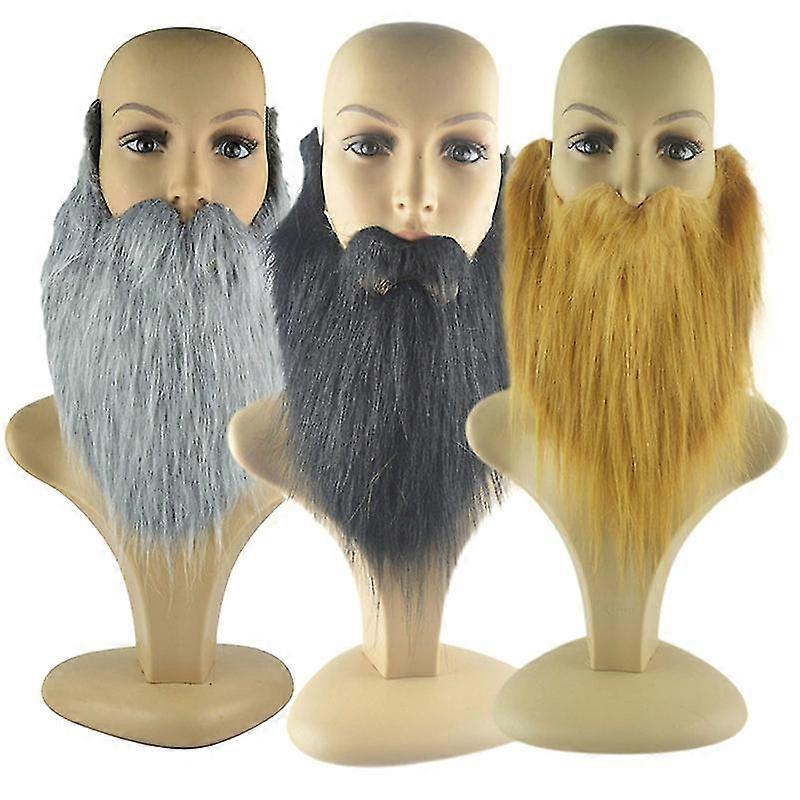 Diy Fancy Dress Fake Beard Long Fluff Beards Cosplay Costume Props ...