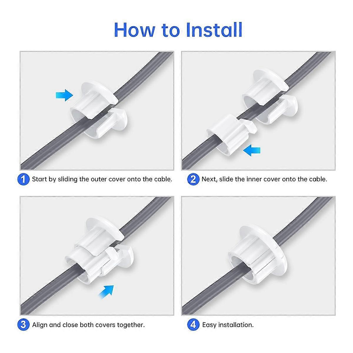Wall Bushing for Dishy Ethernet Cable, Cable Routing Kit Wall Hole Feed ...