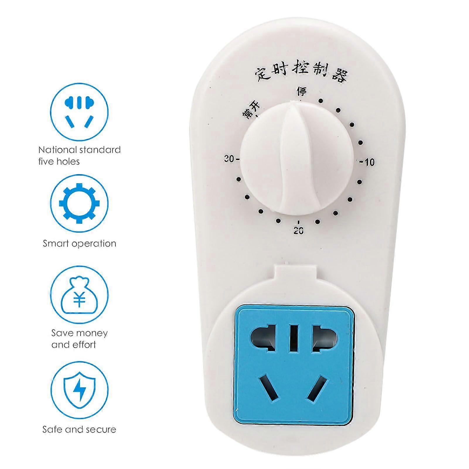 AC 220V 10A Pump Timer Mechanical Time Switch Countdown Control Socket Wall Mount 30Min | Fruugo UK