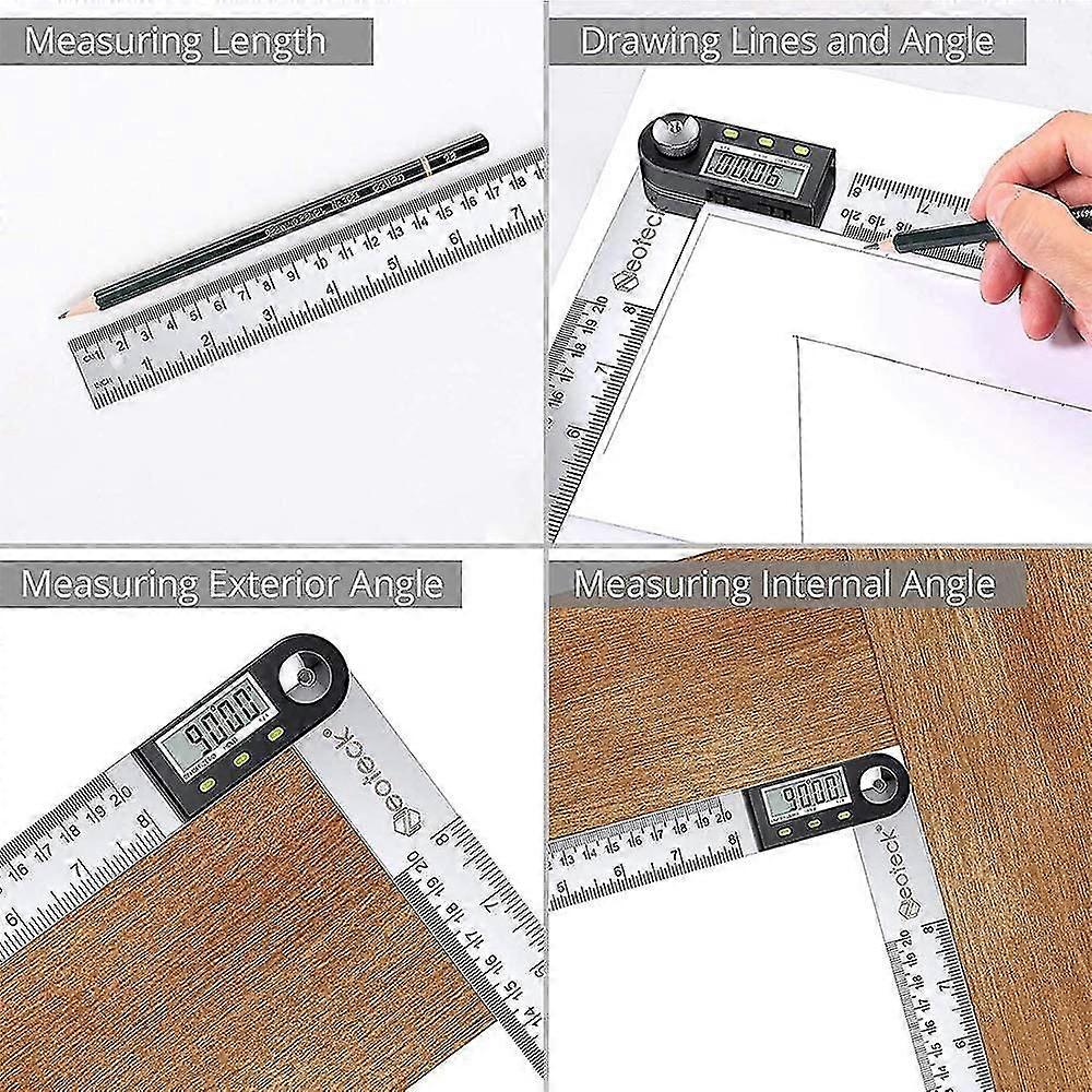 Digital Angle Finder Ruler,digital Angle Finder 0-360,stainless Steel ...