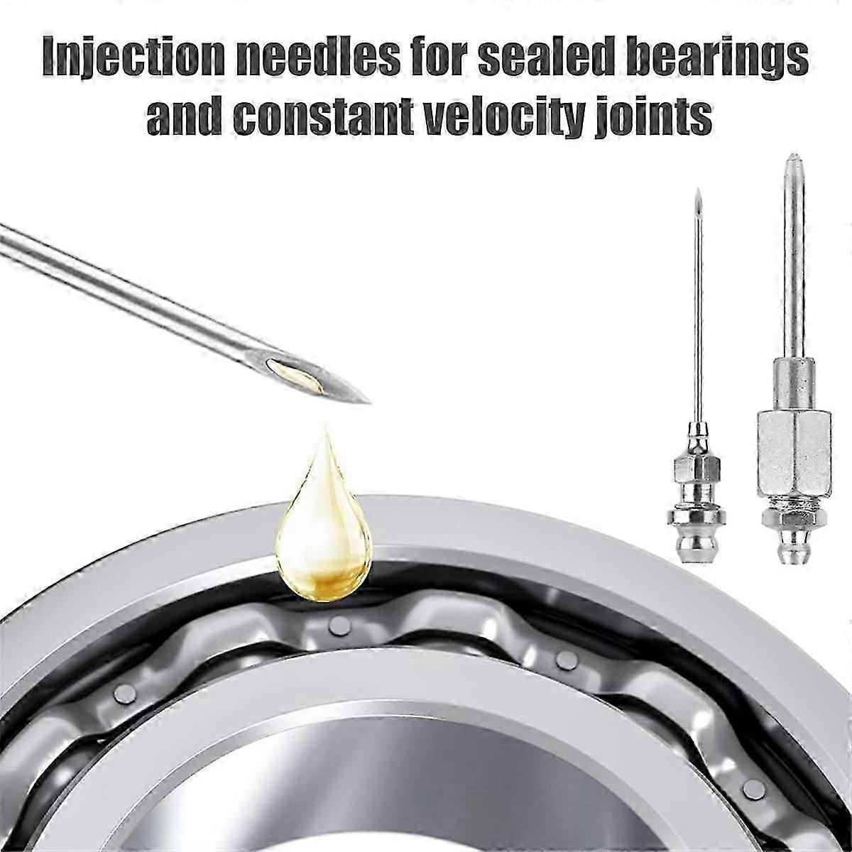 6pcs Grease Needle Nozzle Kit, Steel Grease Nozzle Needle Dispenser ...