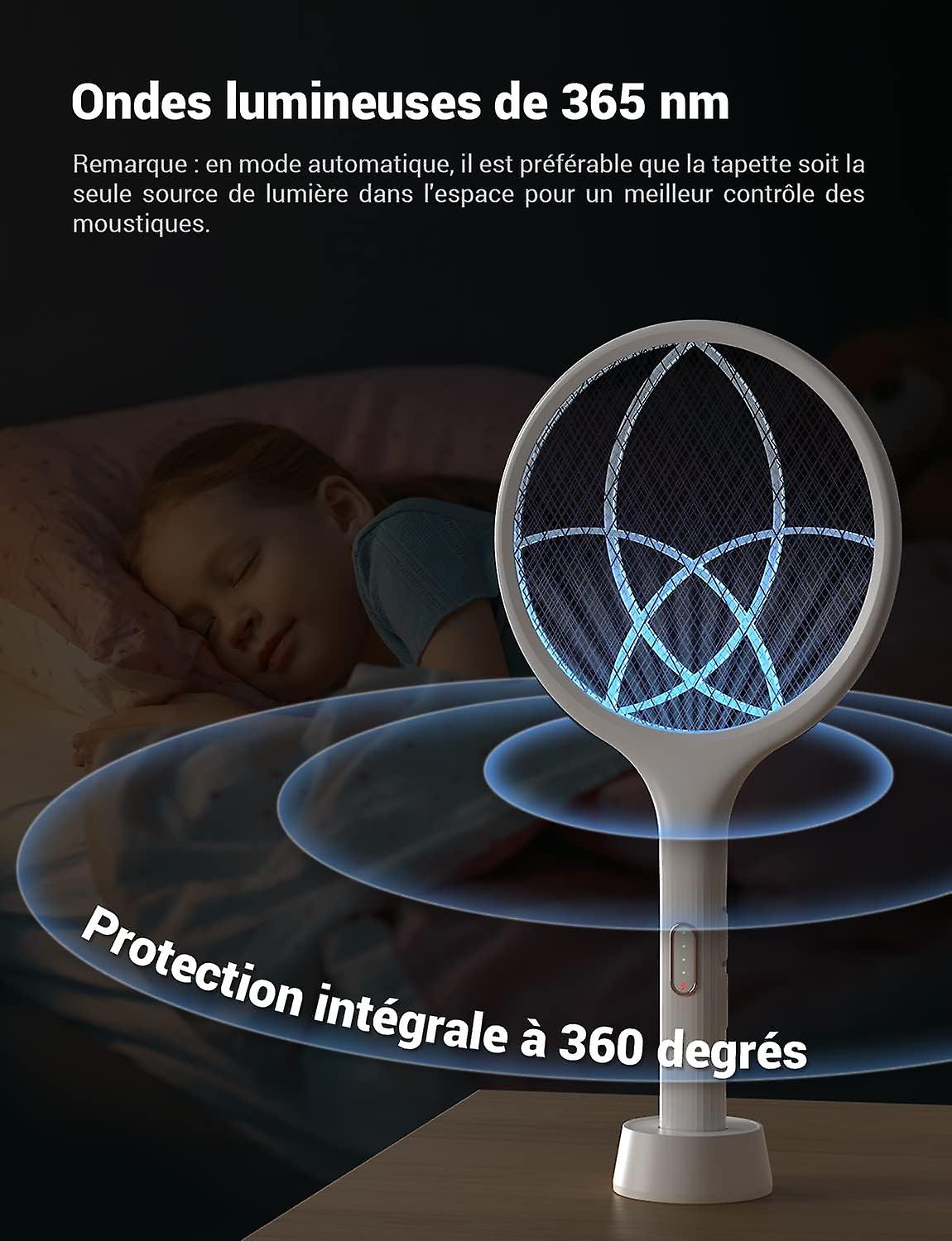 Electric Insect Racket, 4000V 1500mAh Rechargeable Electric Mosquito ...