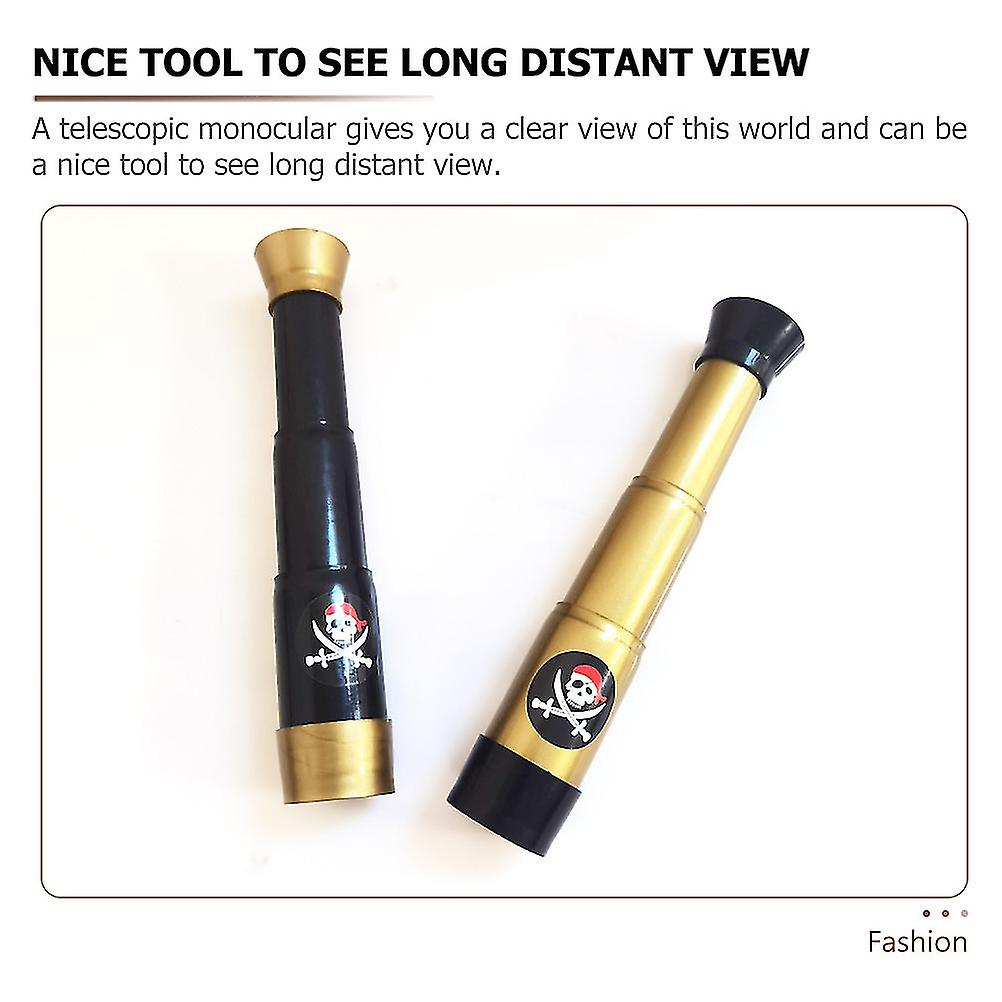 10 Pcs Collapsible Telescope Monocular Telescope Pirate Telescope Toy ...