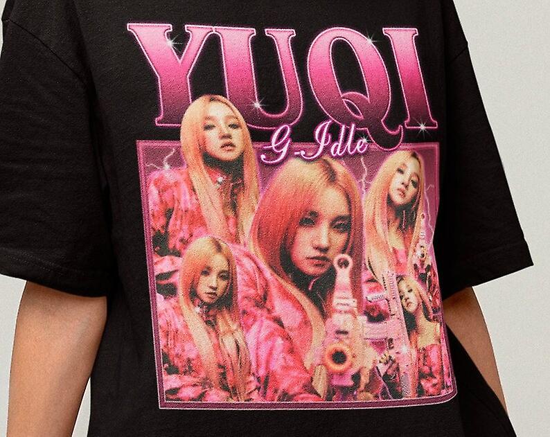 GIDLE Yuqi Retro Classic T-shirt - Gidle Kpop Shirt - Kpop Merch - Kpop ...
