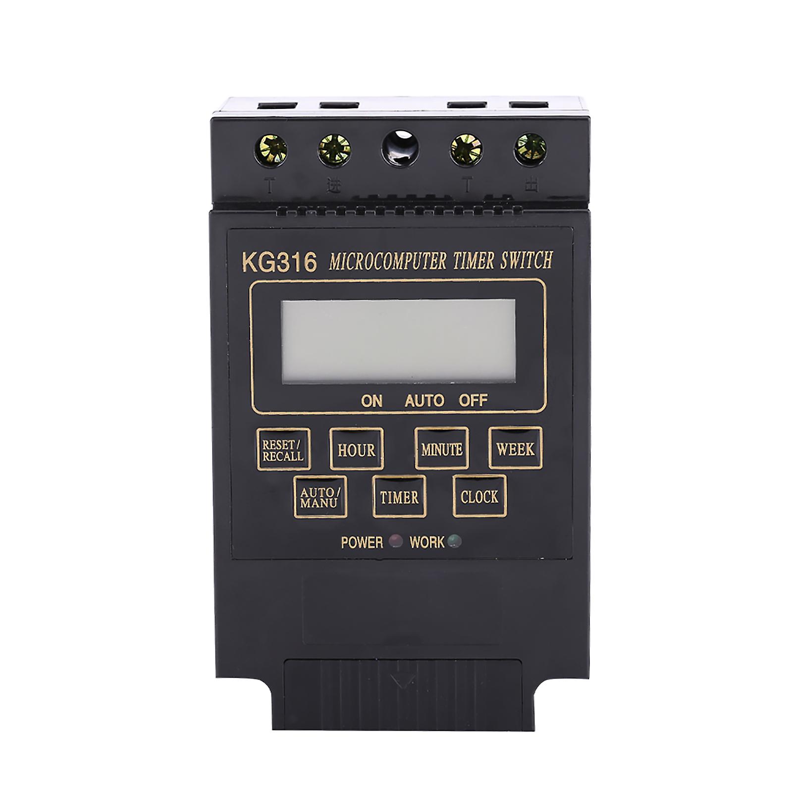LCD Digital Timer Switch Microcomputer Control Programmable Time Relay ...