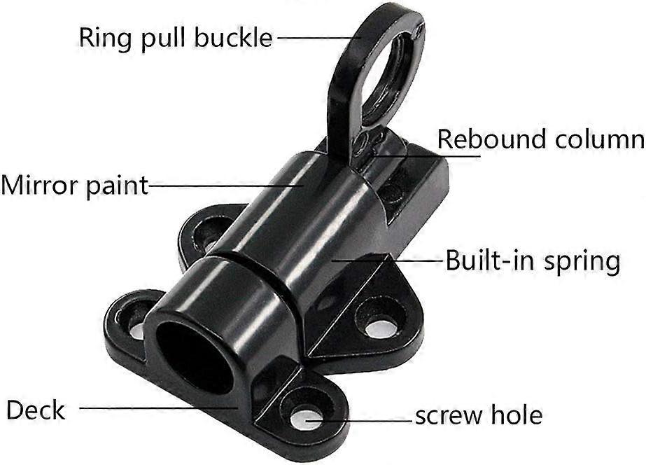 2 Piece Door Latch,Spring Latch,Bolt Door Latch,With 8 ScrewsSuitable ...