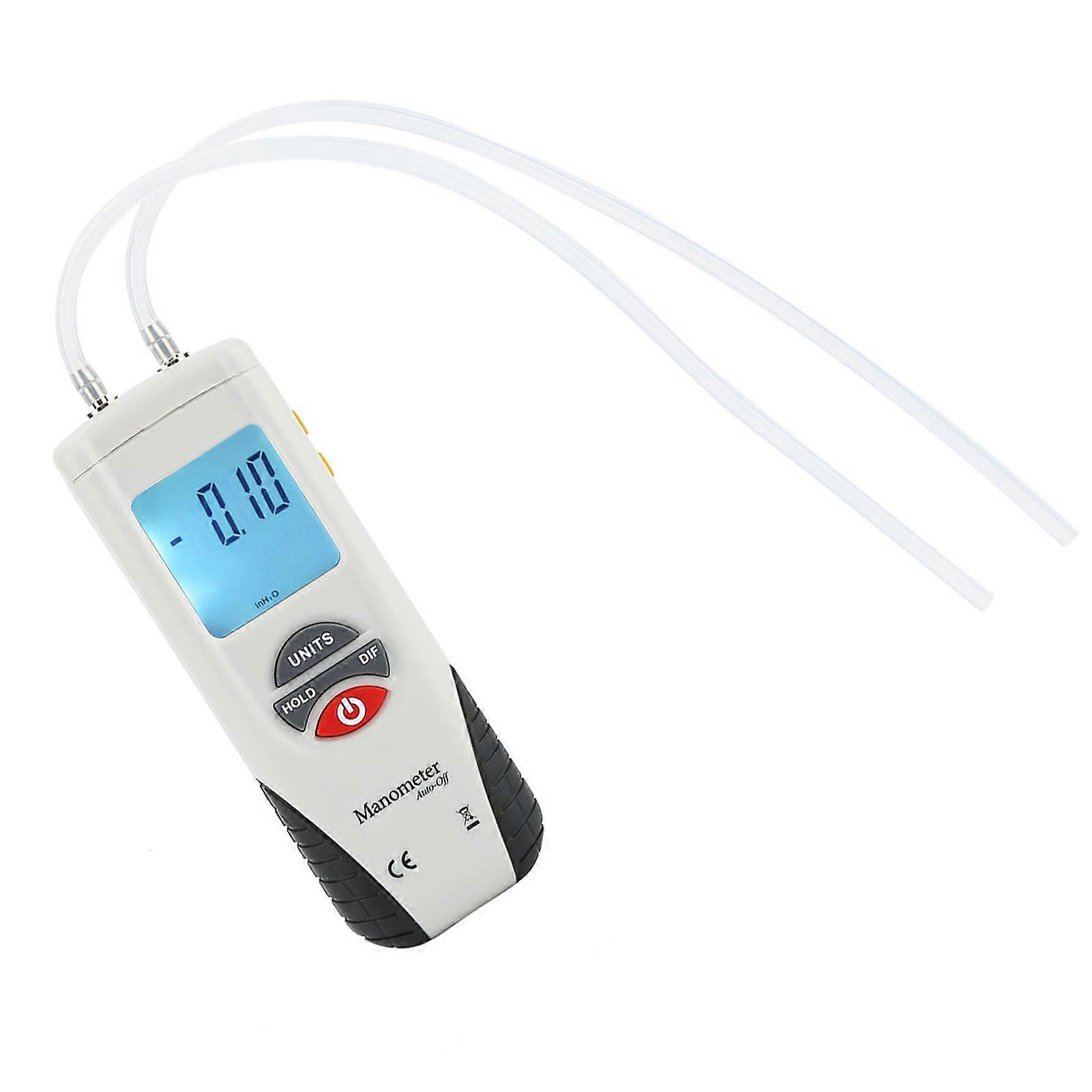HT?1890 Handheld Digital Manometer Differential Gauge Air Pressure ...