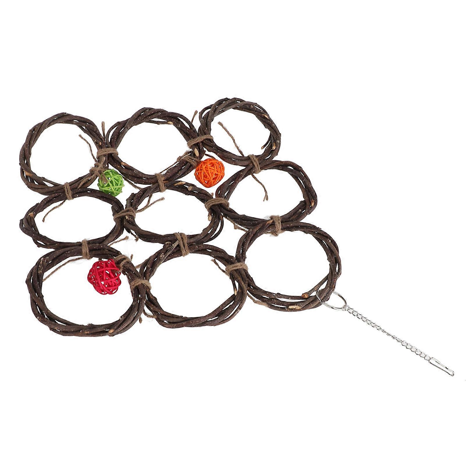 Bird Climbing Net Natural Bird Bird Standing Net for Parrots Cockatoo ...