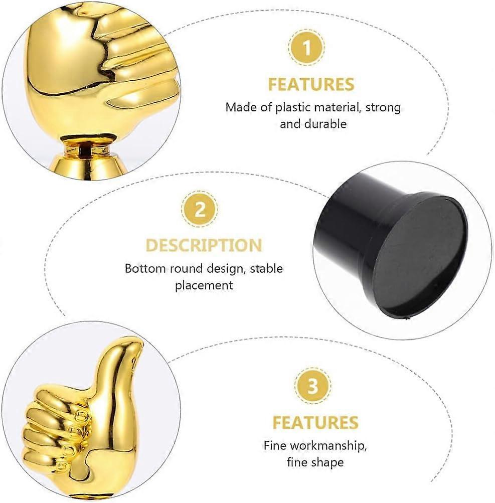 Thumbs Up Trophy Finger Gesture Trophy Cup, Gold Award Desk Statues ...