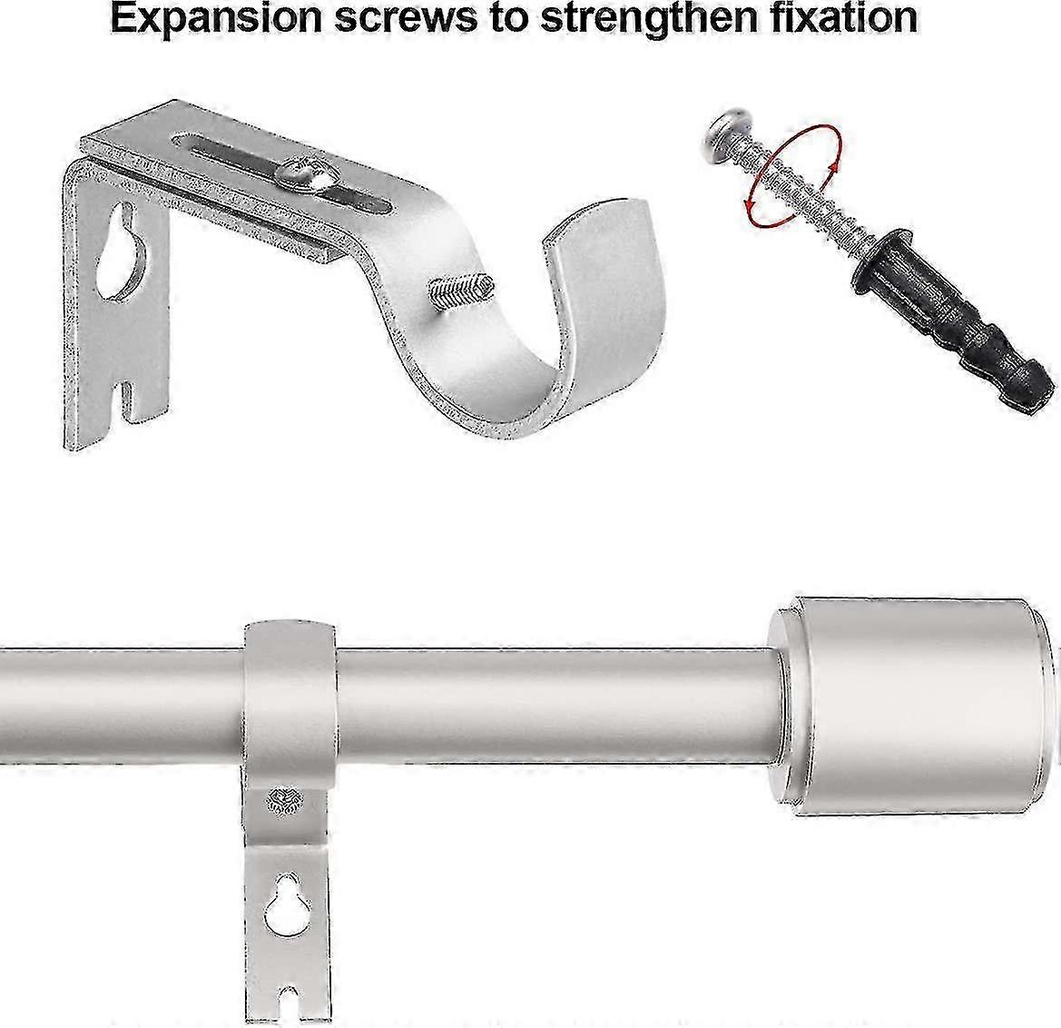 Curtain Brackets, Set Of 2 Curtain Rod Brackets, Adjustable Heavy Duty ...