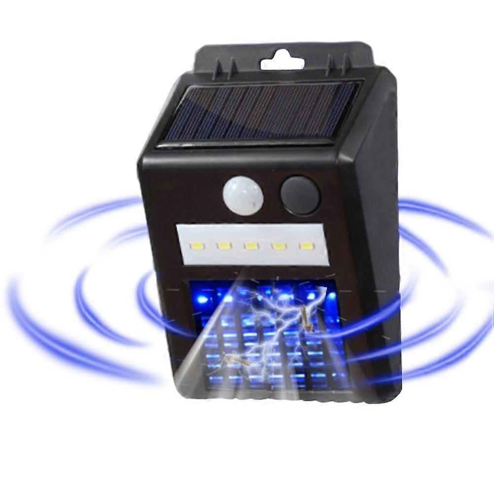 Solar Bug Trap with Motion Sensor LED Light UV Mosquito Killer Outdoor ...