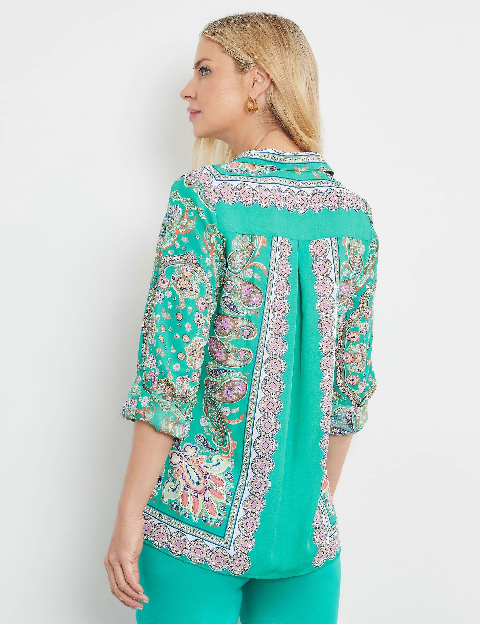 Noni B - Womens - Tops - Summer - Blouse / Shirt - Turquoise - Long ...