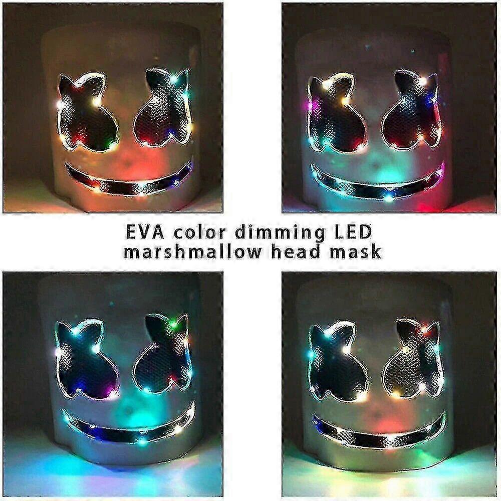 Marshmello Dj Mask Halloween Cosplay Mask E | Fruugo UK