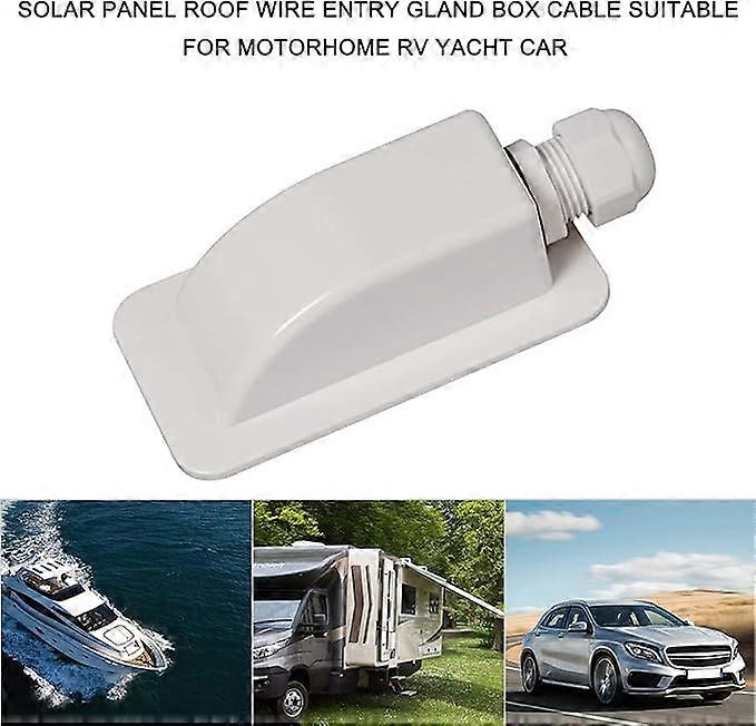 White Waterproof Single Cable Entry Gland, ABS IP68 Waterproof Cable ...