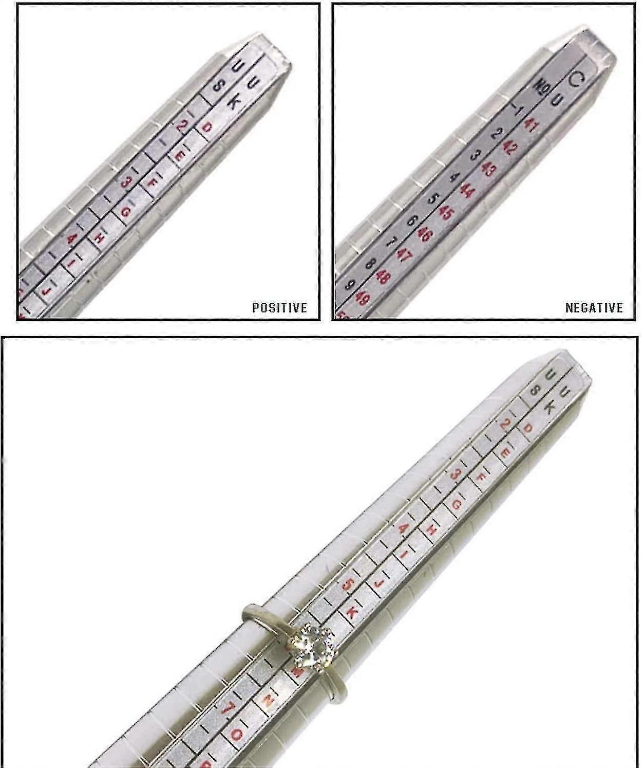 Ring Sizer Measuring Tool,aluminum Ring Mandrel And Finger Gauges ...