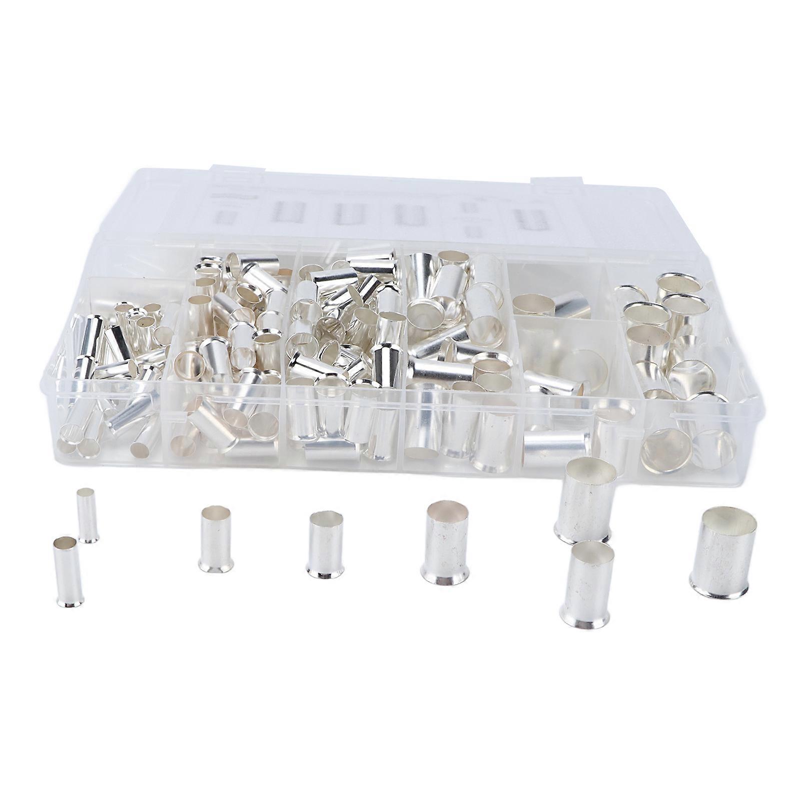 190pcs Wire Ferrules Kit Crimp Connectors Red Copper EN Electrical ...