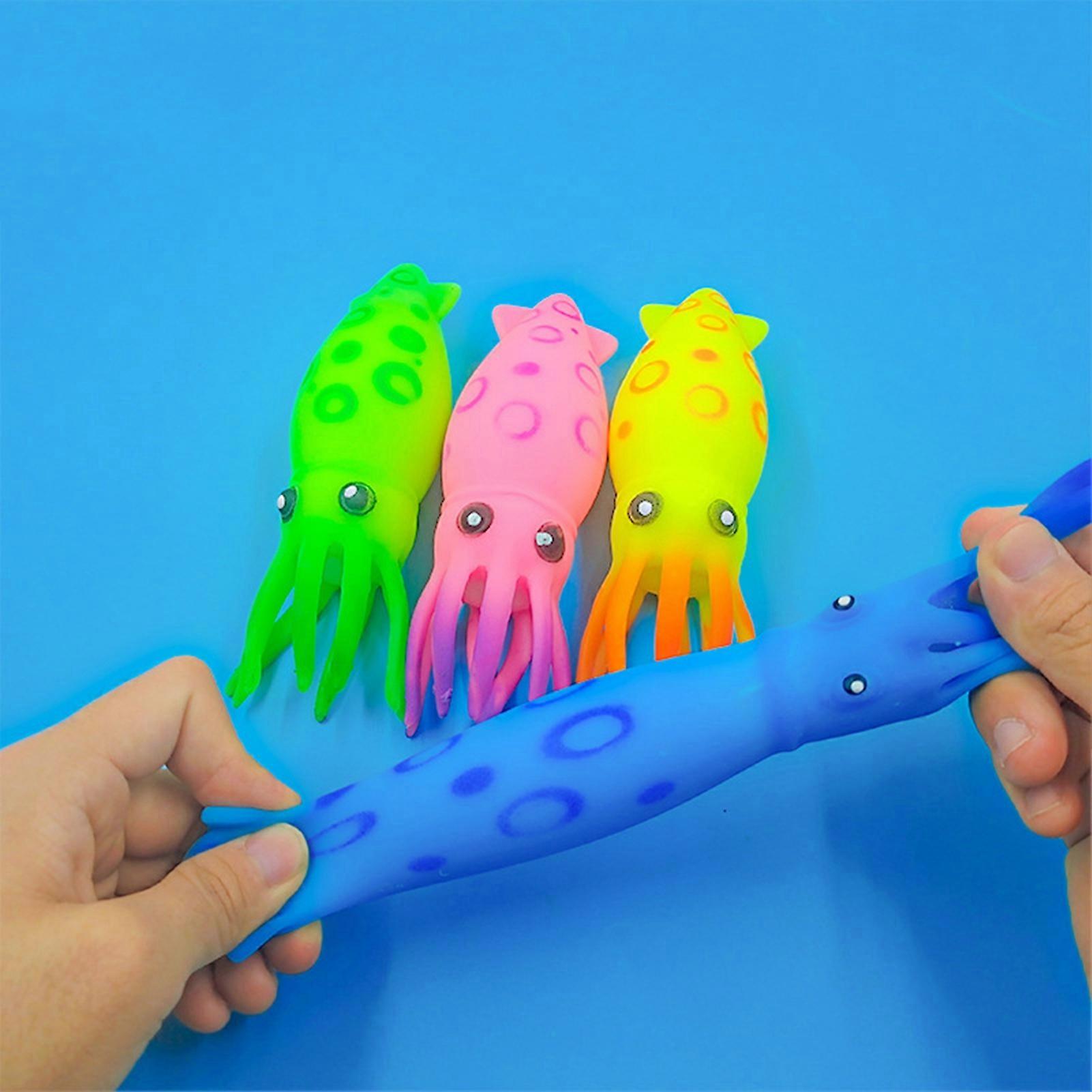 Stress Ball Cute High Elasticity Inkfish Shape Bright Color Squid ...